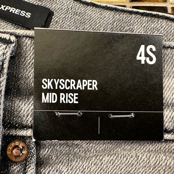 Express | Jeans | Nwt Express Mid Rise Gray Wash Skyscraper Jeans Size ...